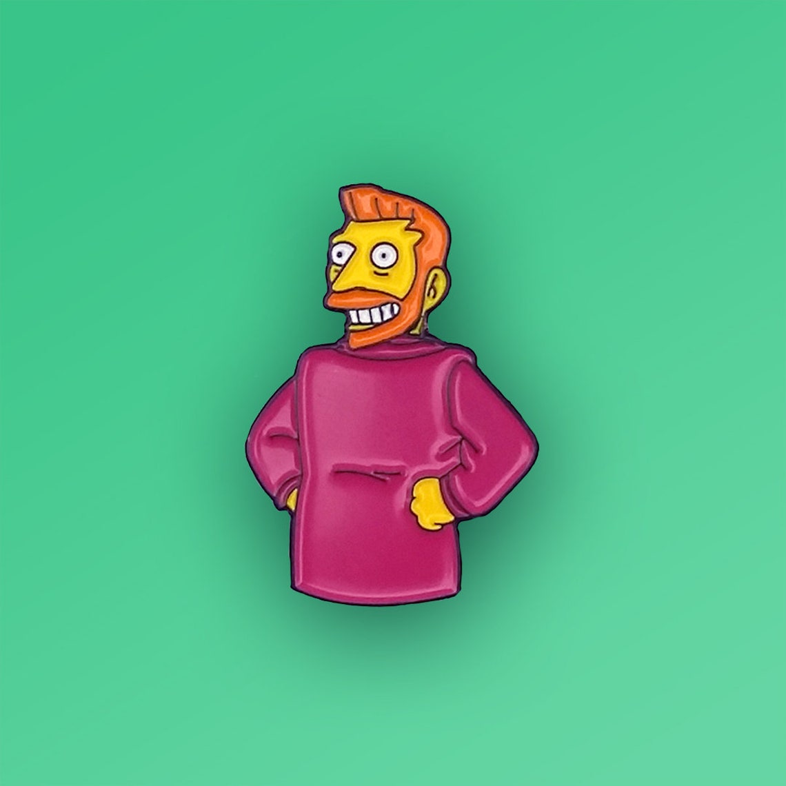 Hank Scorpio Enamel Pin 90s TV Show Soft Enamel Pin Stocking | Etsy