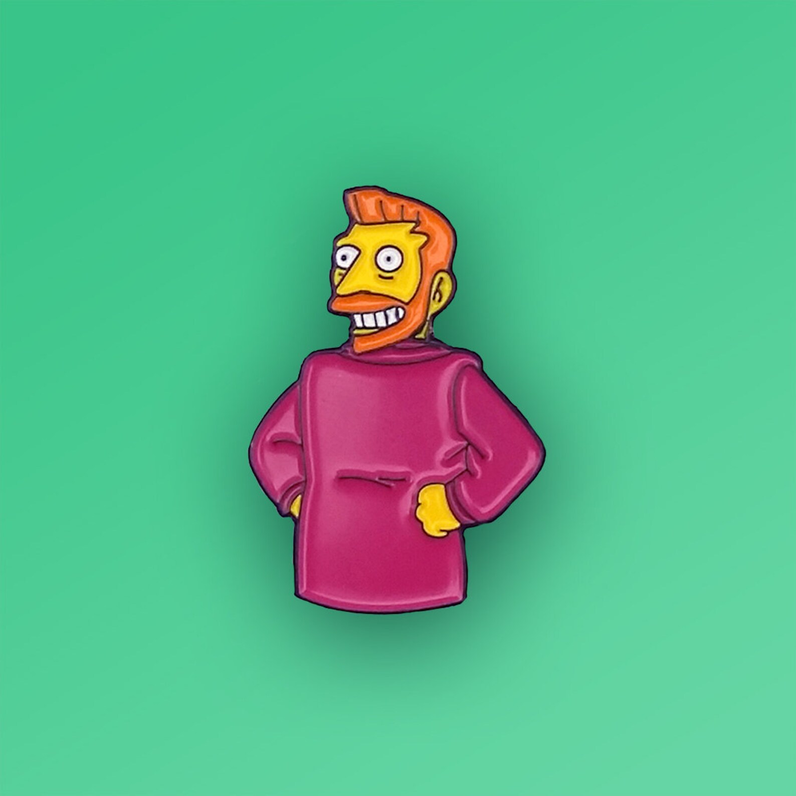Hank Scorpio Enamel Pin 90s TV Show Soft Enamel Pin Stocking | Etsy
