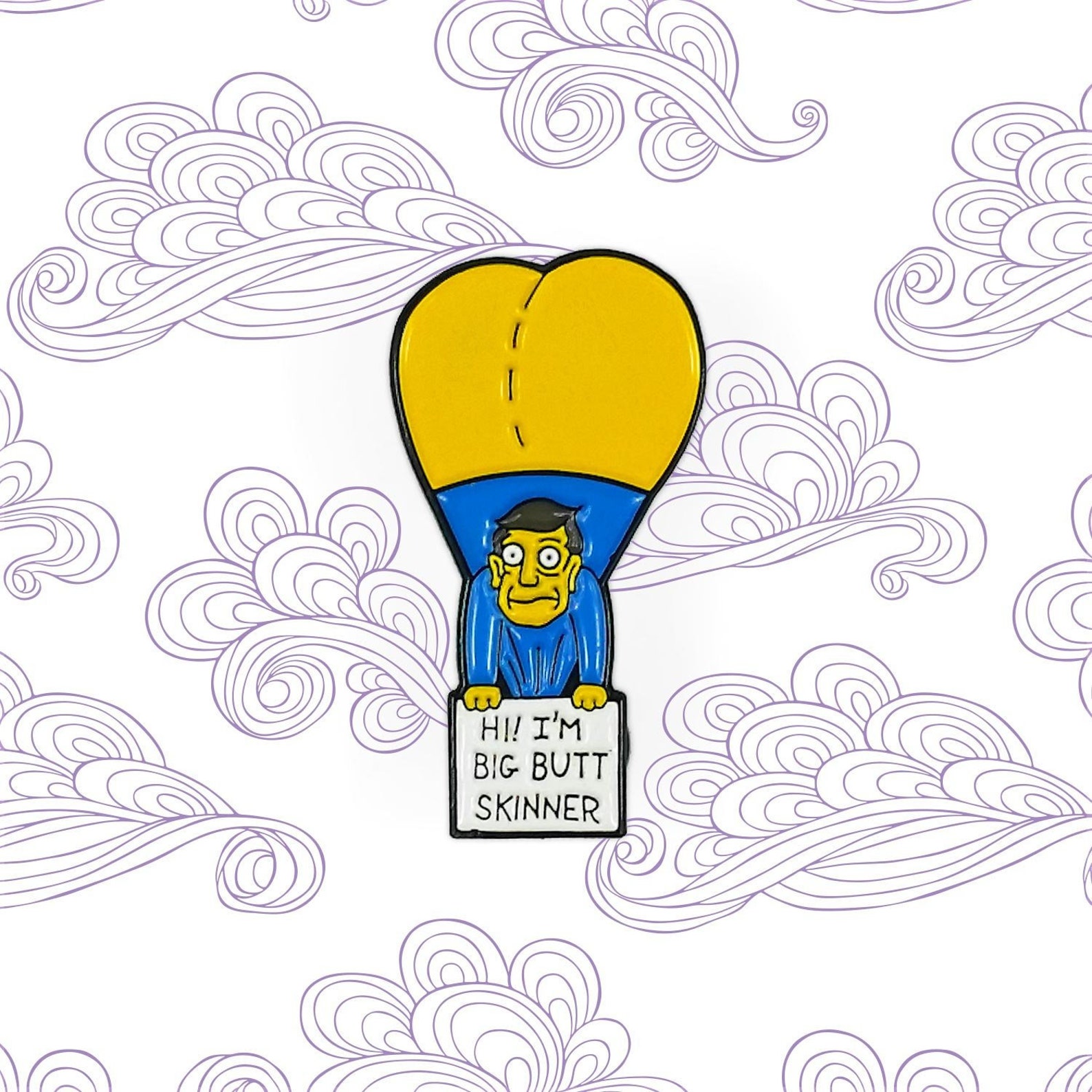 Big Butt Skinner Enamel Pin Simpsons Pin Hat Pin Lapel Pin - Etsy Canada