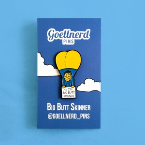 Big Butt Skinner Pin and Patch Set Simpsons Pins Enamel Pin Iron-on ...