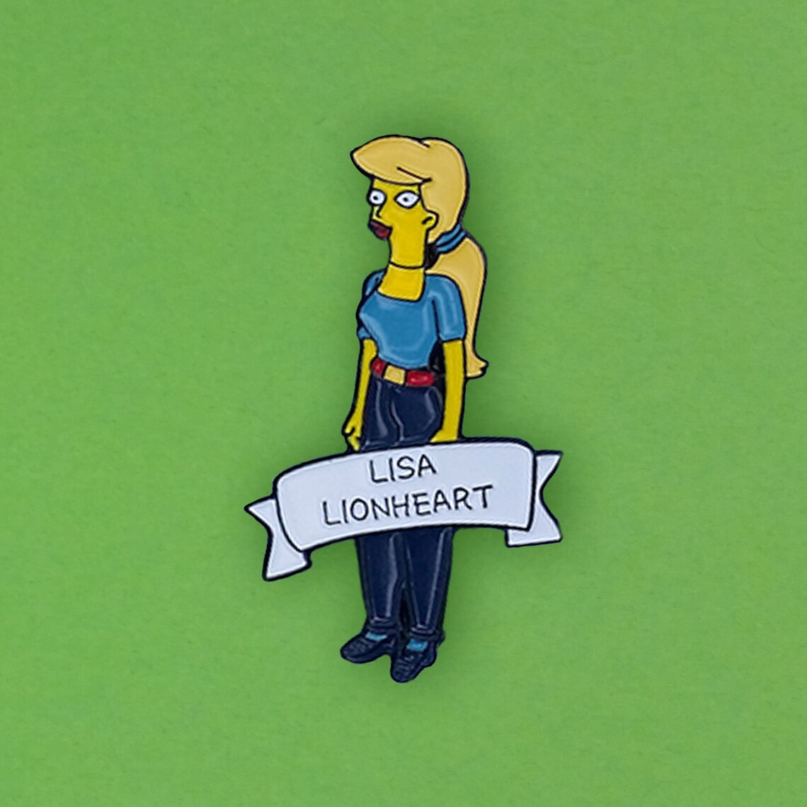 Simpsons Lisa Lionheart Enamel Pin Soft Enamel Lisa Simpson - Etsy