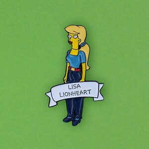 Simpsons Lisa Lionheart Enamel Pin Soft Enamel Lisa Simpson Gifts 90s ...