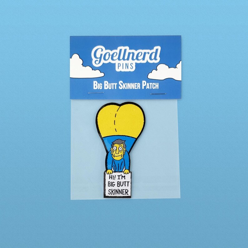 Big Butt Skinner Pin and Patch Set Simpsons Pins Enamel Pin - Etsy