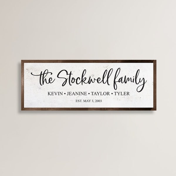 Large Family Sign - Etsy