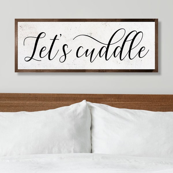 Lets Cuddle Sign - Etsy
