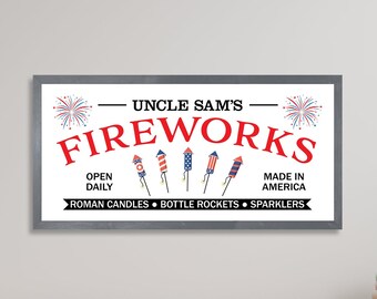 Fireworks Porch Sign - Etsy
