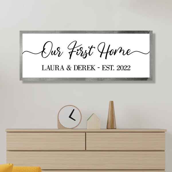 Our First Home Sign - Etsy