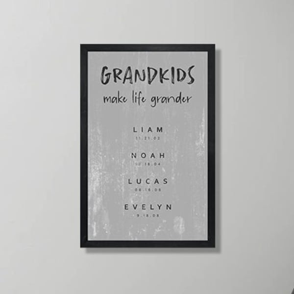 Grandkids Wall Art - Etsy
