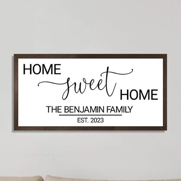 Home Established Sign - Etsy