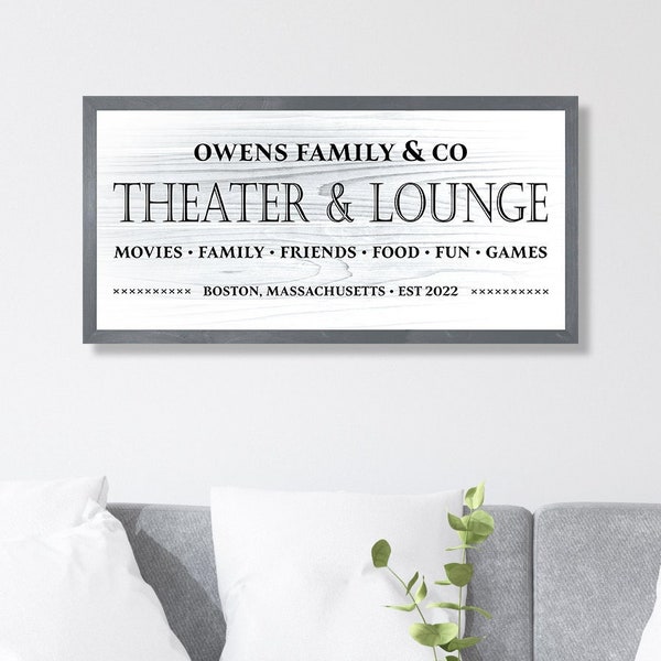 Home Theatre Sign - Etsy