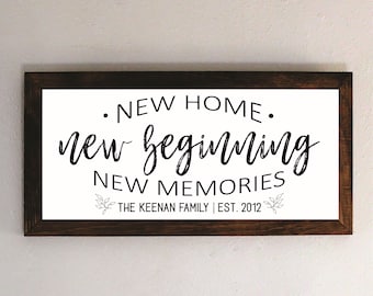 New home sign | Etsy