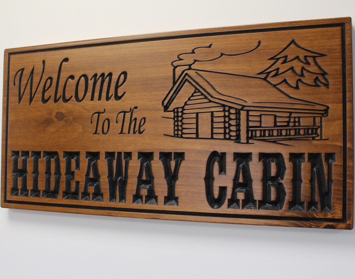 Personalized Cabin Sign for Cabin Decor-cabin Wood | Etsy