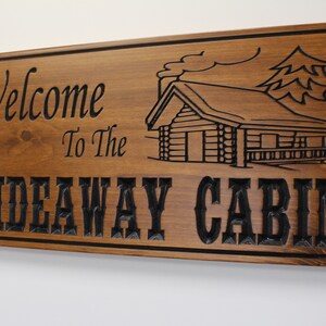 Personalized Cabin Sign for Cabin Decor-cabin Wood Sign-welcome to Our ...