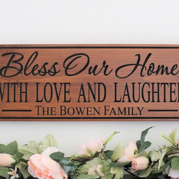 Bless This Home Sign - Etsy