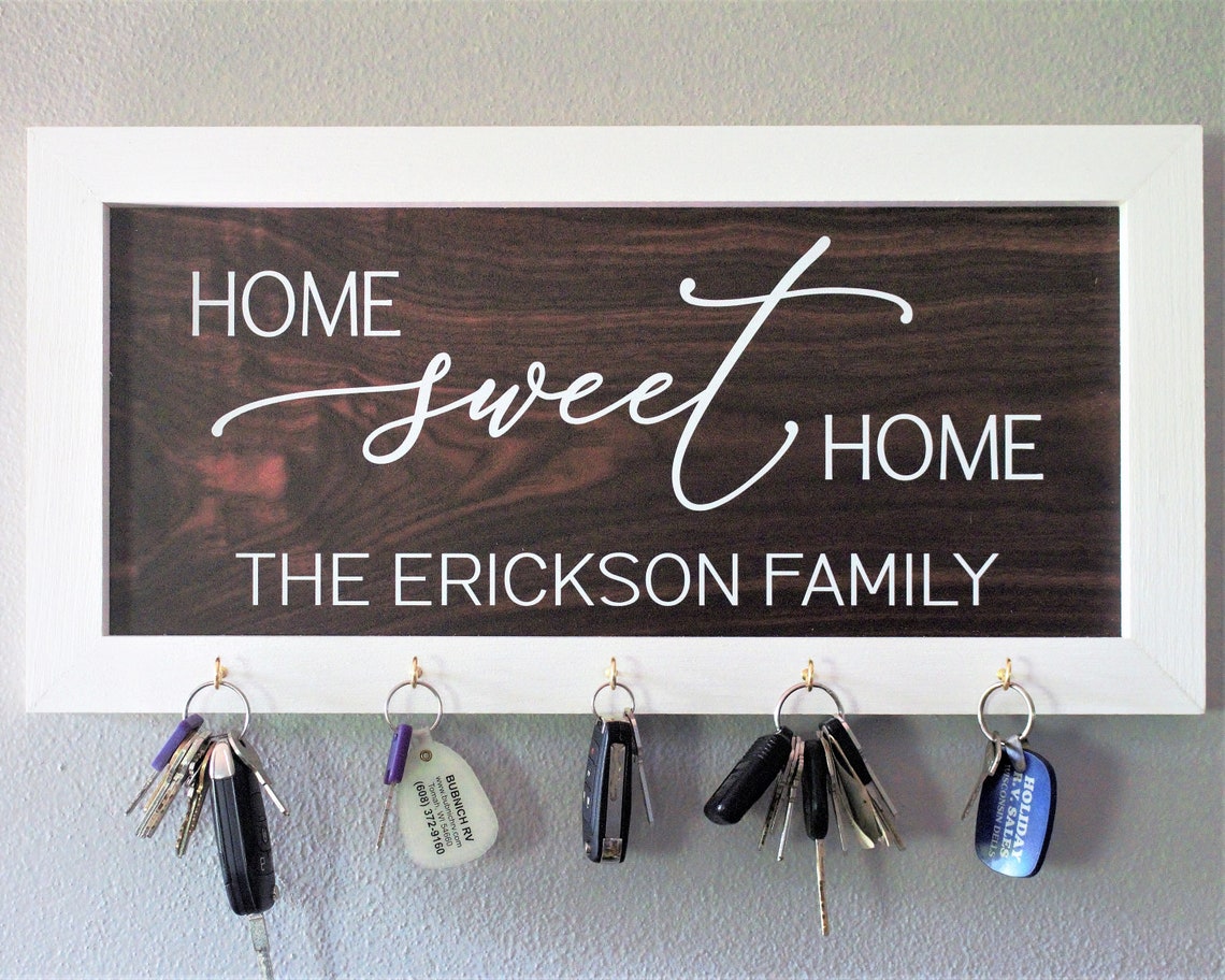 Personalized Key Holder for Wall-key Hook-key and Leash | Etsy