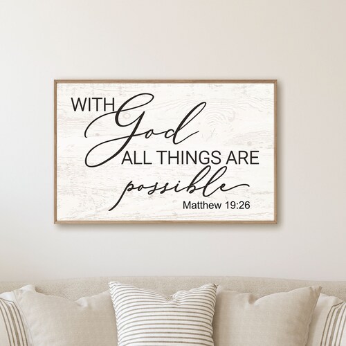 Scripture Wall Art-foyer Decor Sign-bible Verse Wall - Etsy