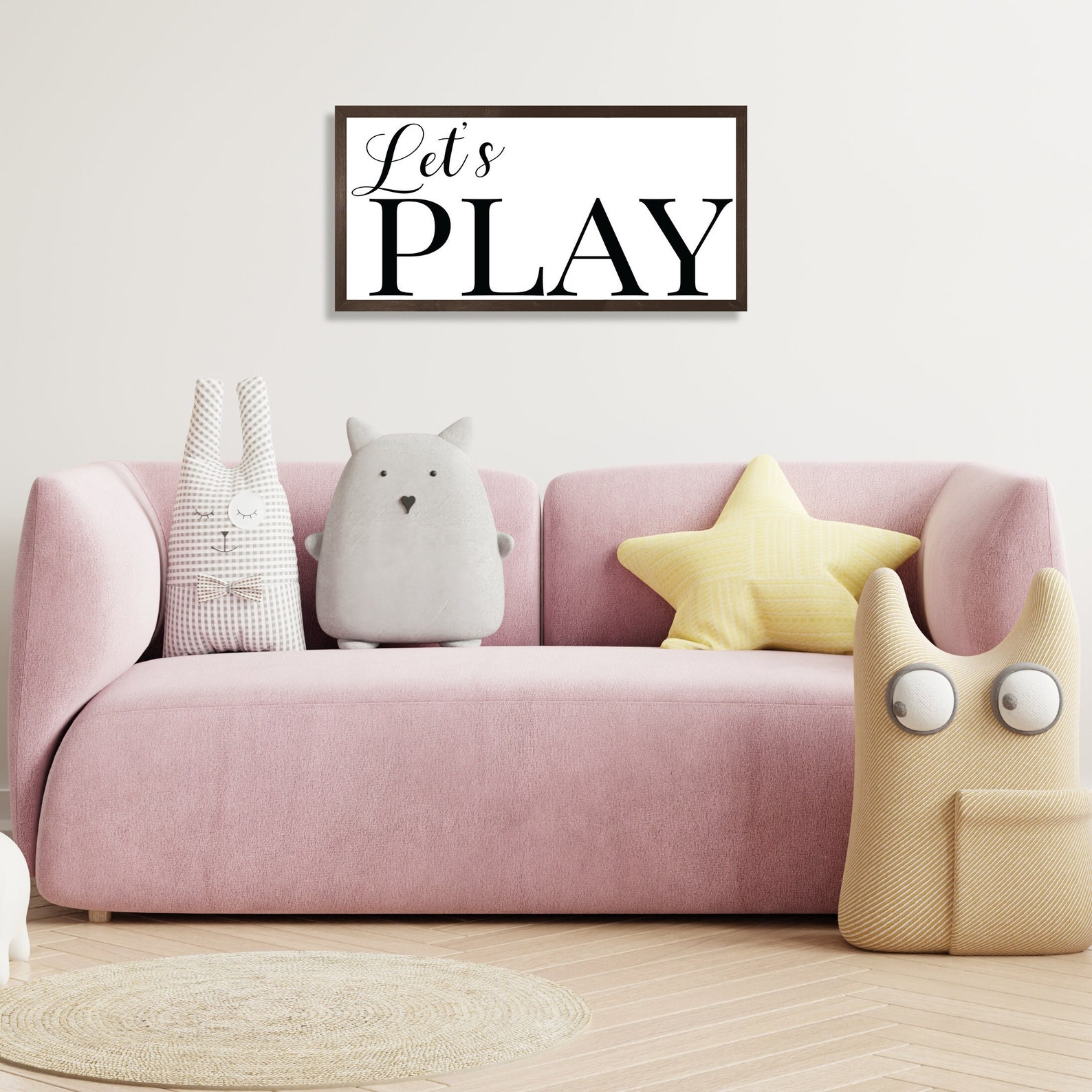 Lets Play Sign-playroom Sign-toy Room Wall Art-toy Room - Etsy