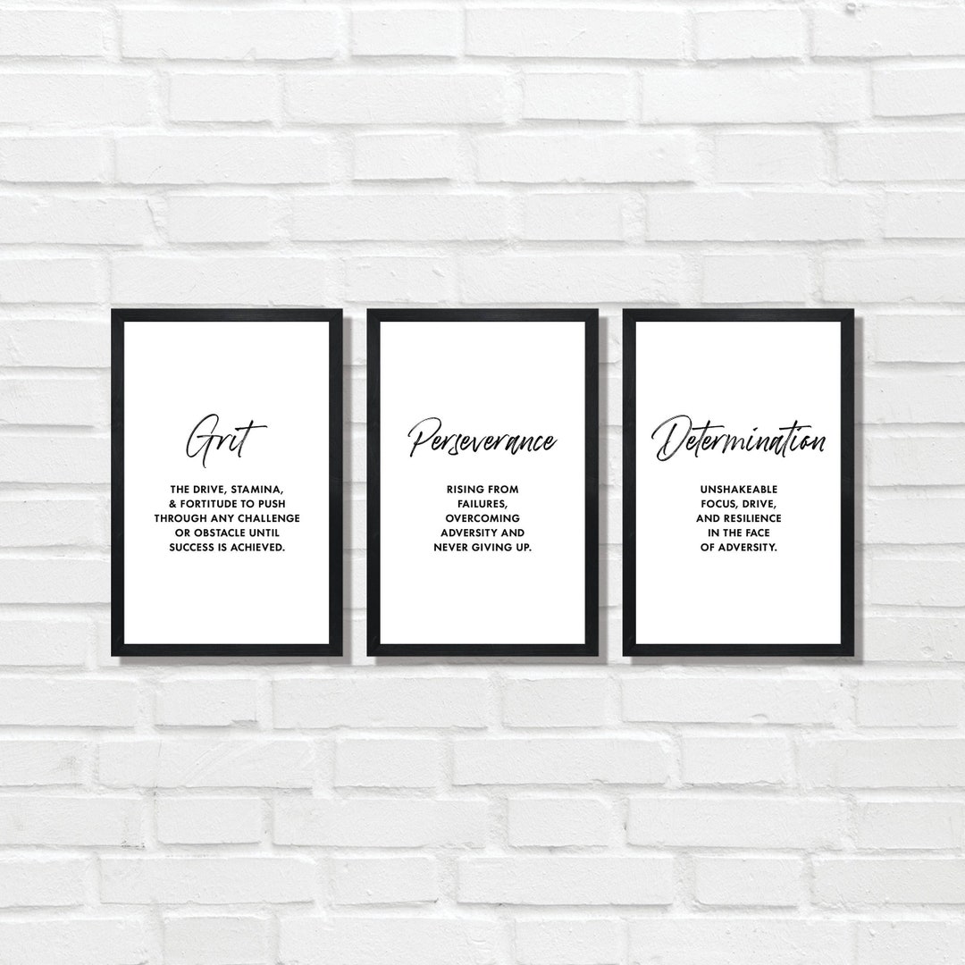 Motivational Wall Art-framed Office Decor-inspirational Signs-framed ...