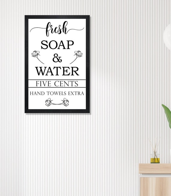 Farmhouse Bathroom Wall Decor-signs-farmhouse Bathroom - Etsy