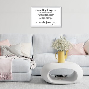 In This House We Do Family Sign-we Do Mistakes Sign-gift for Mom-family ...
