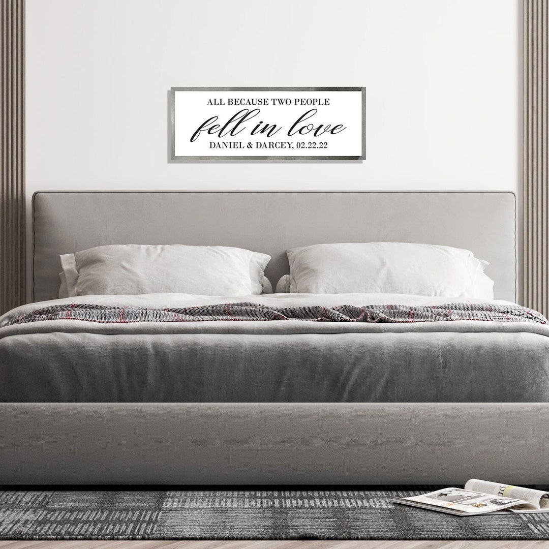Master Bedroom Sign-master Bedroom Wall Decor-personalized Wedding Gift ...