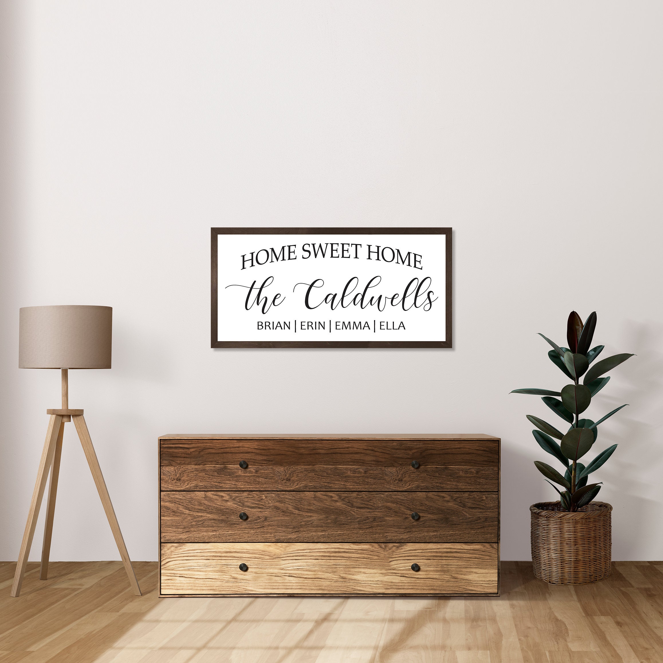 Home Sweet Home Sign Hanging