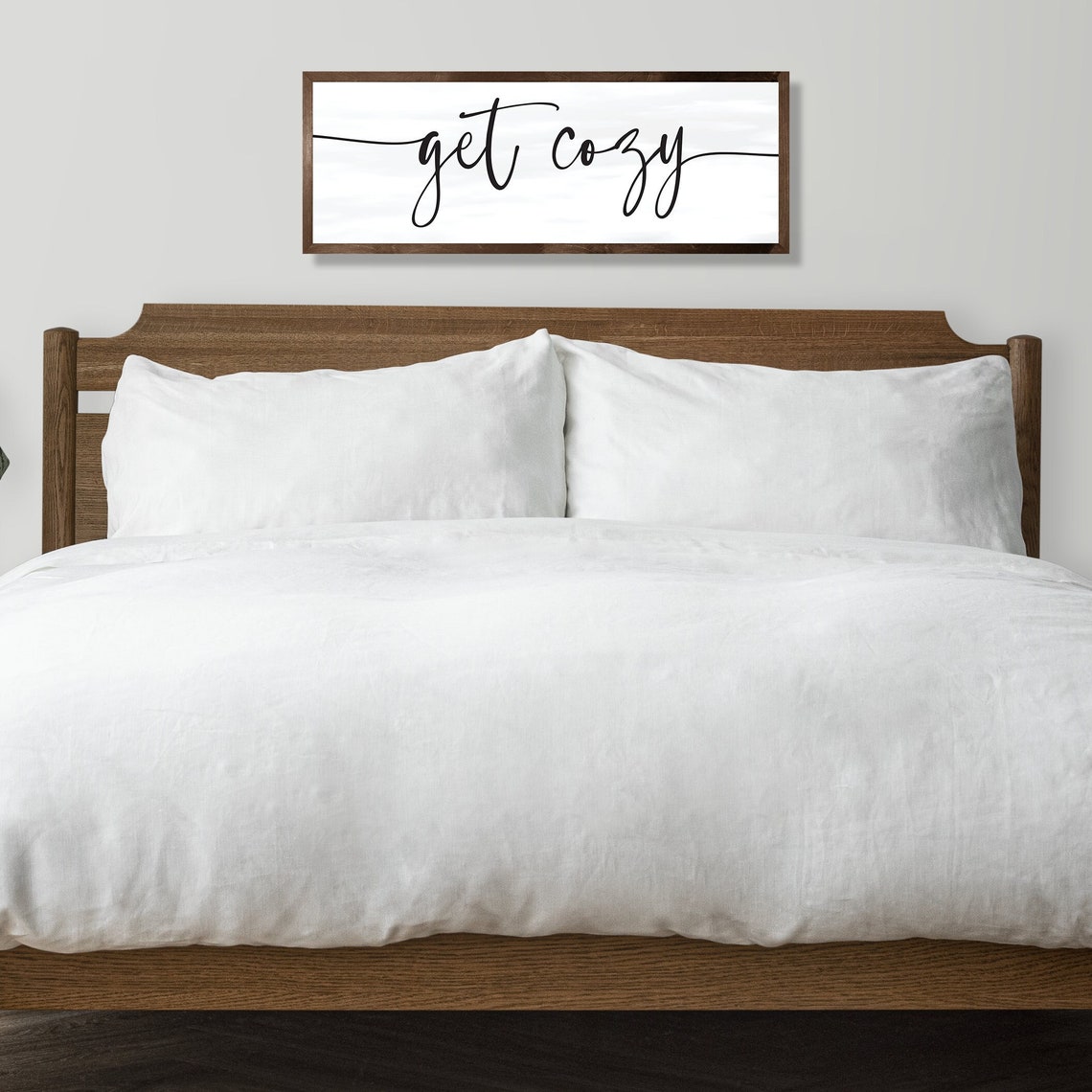 Get Cozy Sign Bedroom Wood Signs Master Bedroom Wall Decor - Etsy