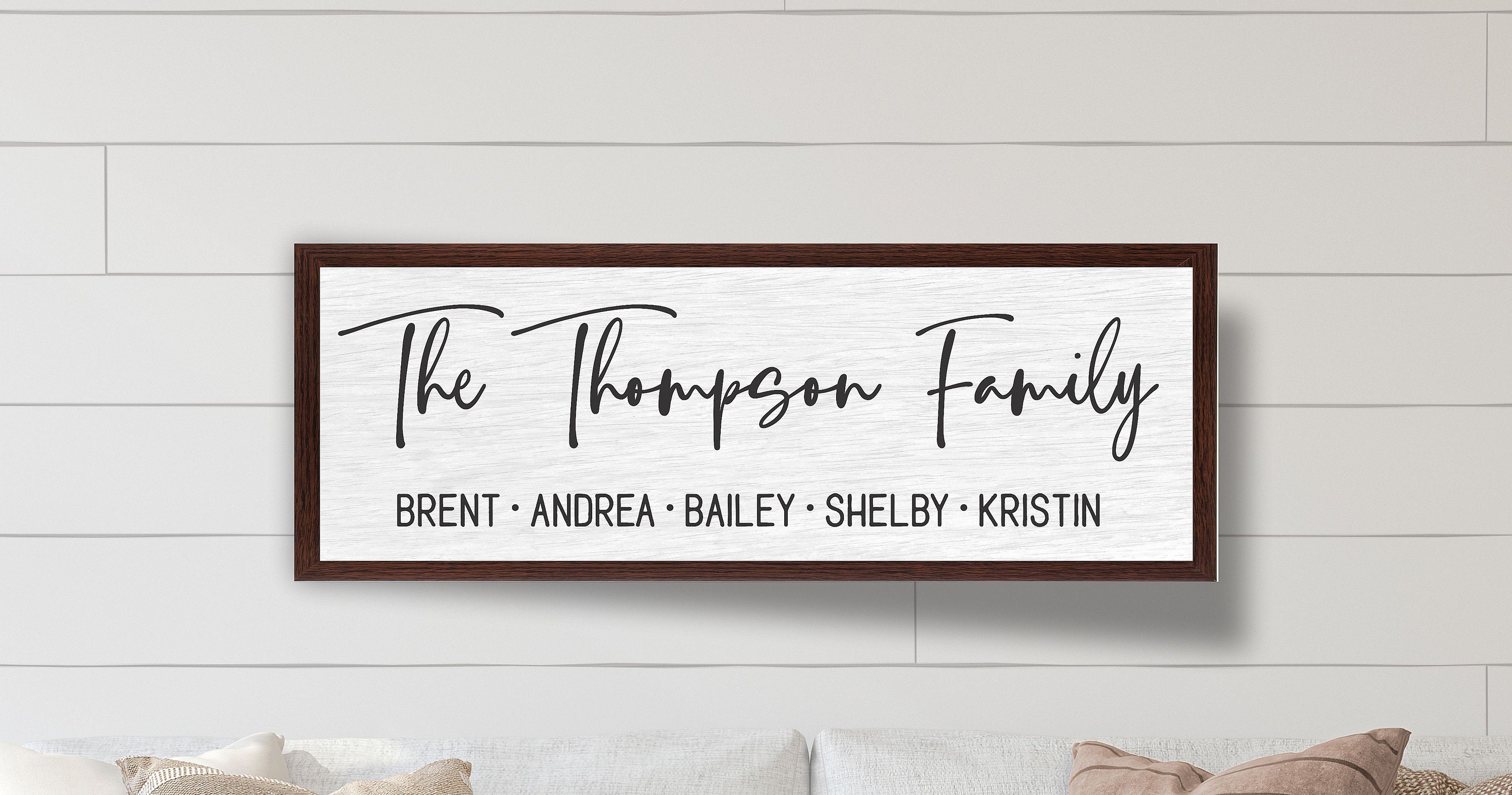 Family Name Sign Wood-family Wall Signs Decor-family Gift | Etsy