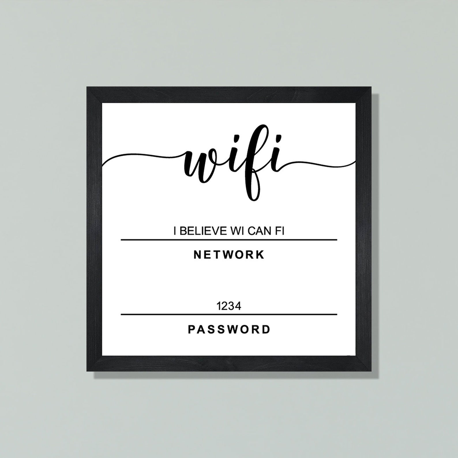 Wifi Sign-wifi Password Sign Office-wifi Password Sign for - Etsy