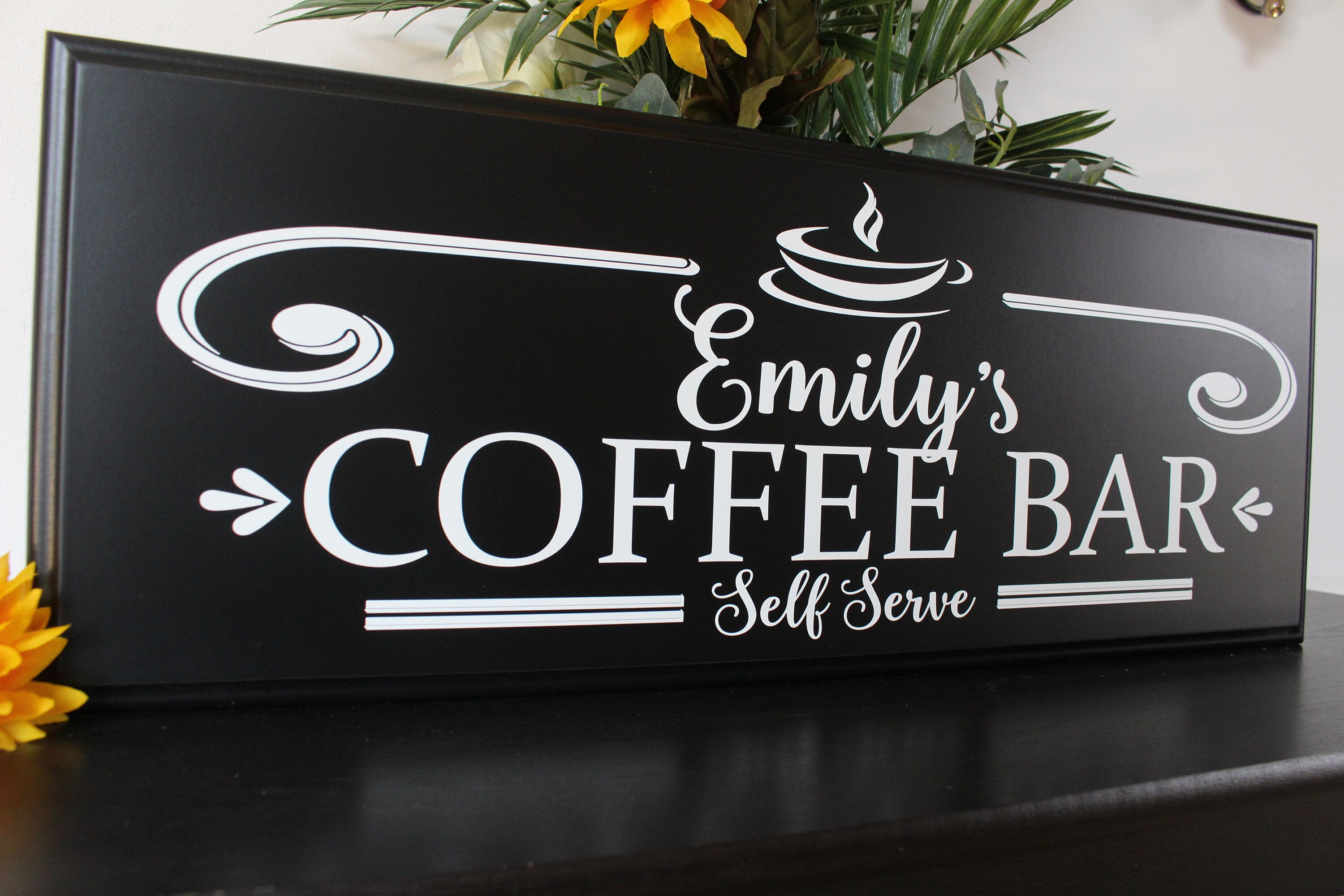 Coffee Bar Sign kitchen Decor art kitchen Coffee Station personalized Coffee Bar Sign kitchen Decor art kitchen Coffee Station personalized