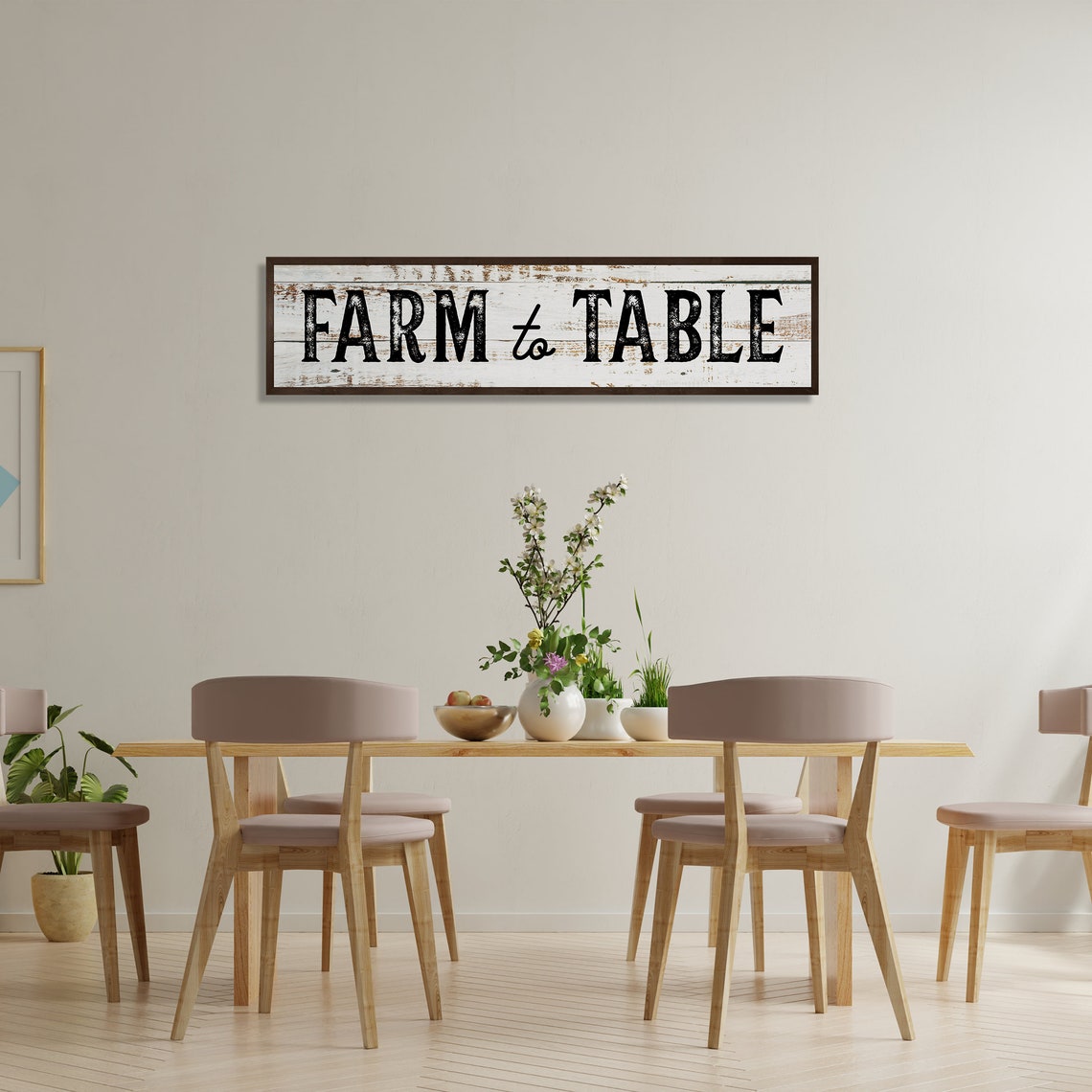 Farm to Table Sign-farmhouse Dining Room-family Gift-farmhouse - Etsy