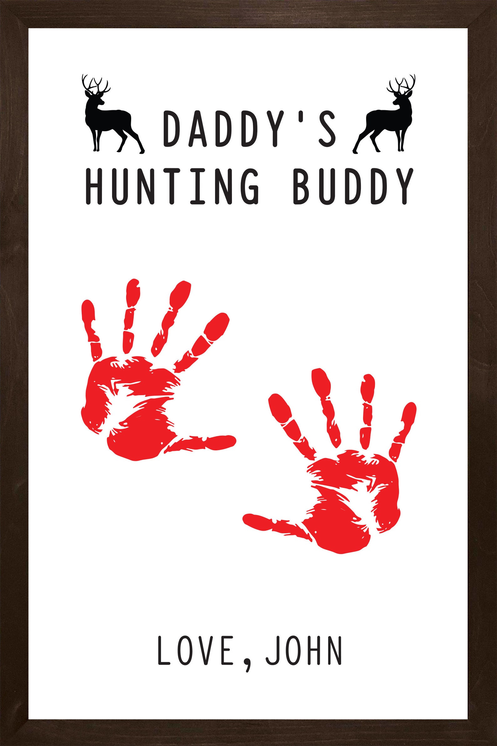 Personalized Childs Handprint Sign-handprint Art DAD - Etsy