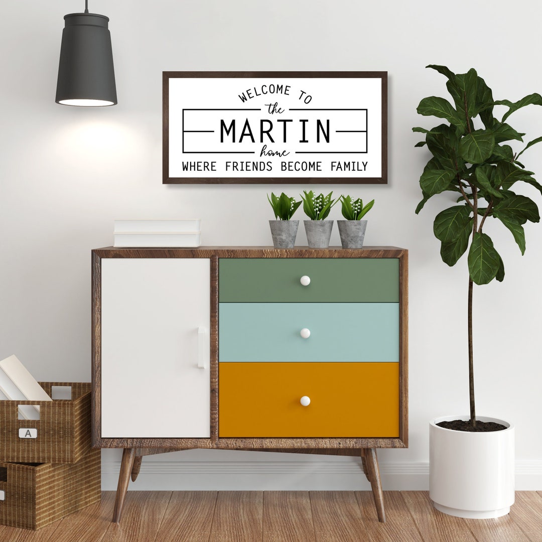 Personalized Welcome Sign for Home-custom Welcome Sign Wood-horizontal ...