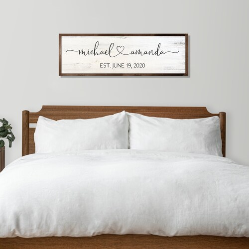 Bedroom Wall Decor Over the Bed Master Bedroom Signs Above - Etsy