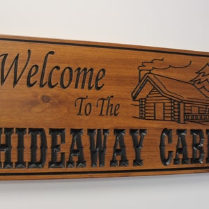 Personalized Cabin Sign for Cabin Decor-cabin Wood Sign-welcome to Our ...
