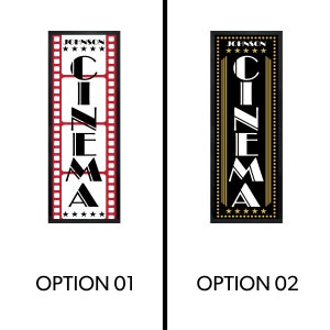 Tv Room Wall Decor-personalized Family Cinema Wall Decor-custom Home ...