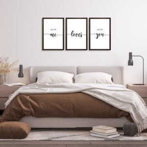 Master Bedroom Sign for Over Bed-set of 3-master Bedroom Wall - Etsy