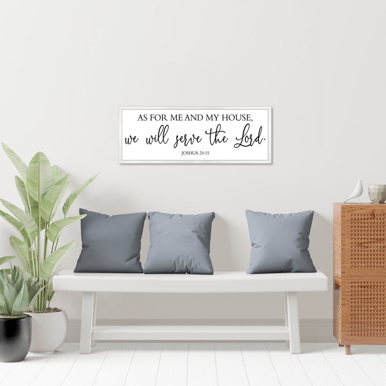 As for Me and My House Wood Sign-joshua 24 15 Sign-christian - Etsy