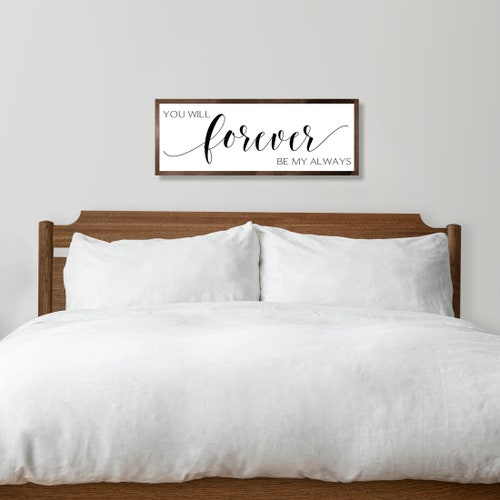 Master Bedroom Wall Decor Bedroom Signs For Over The Bed All Etsy