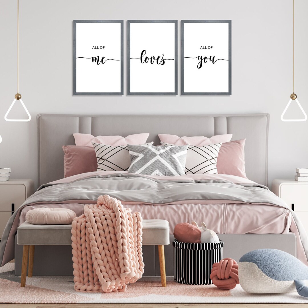 Master Bedroom Sign for Over Bed-set of 3-master Bedroom Wall - Etsy