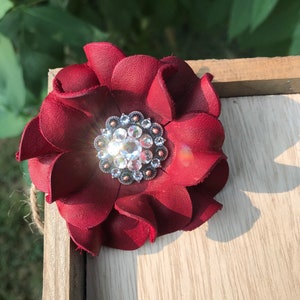 Rose Leather Flower Concho. - Etsy