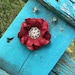 Rose Leather Flower Concho. - Etsy