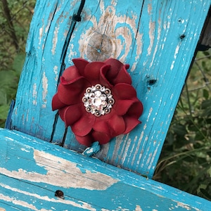 Rose Leather Flower Concho. - Etsy