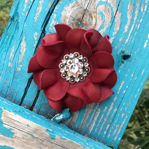 Leather Rose - Etsy