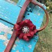 Rose Leather Flower Concho. - Etsy