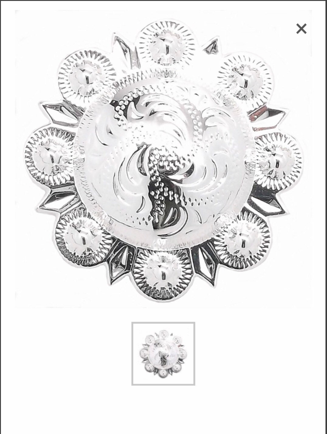 Plum leather flower concho. Dark purple concho Wine tack | Etsy