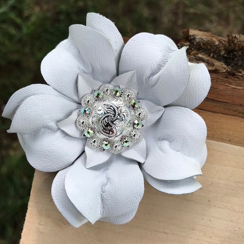 Small Leather Conchos - Etsy