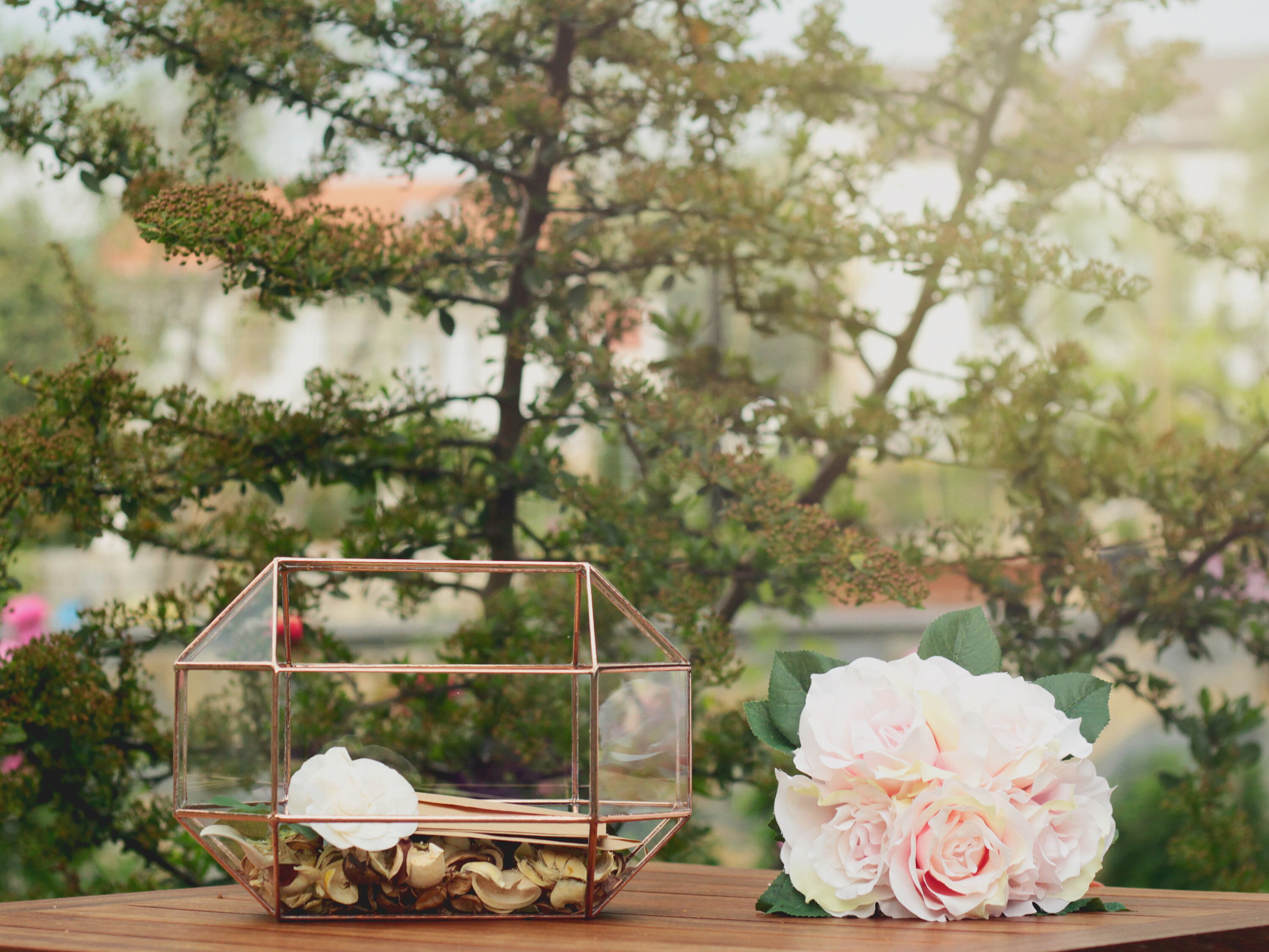 Stained Glass Geometric Wedding Card Box Conservatory | Etsy UK