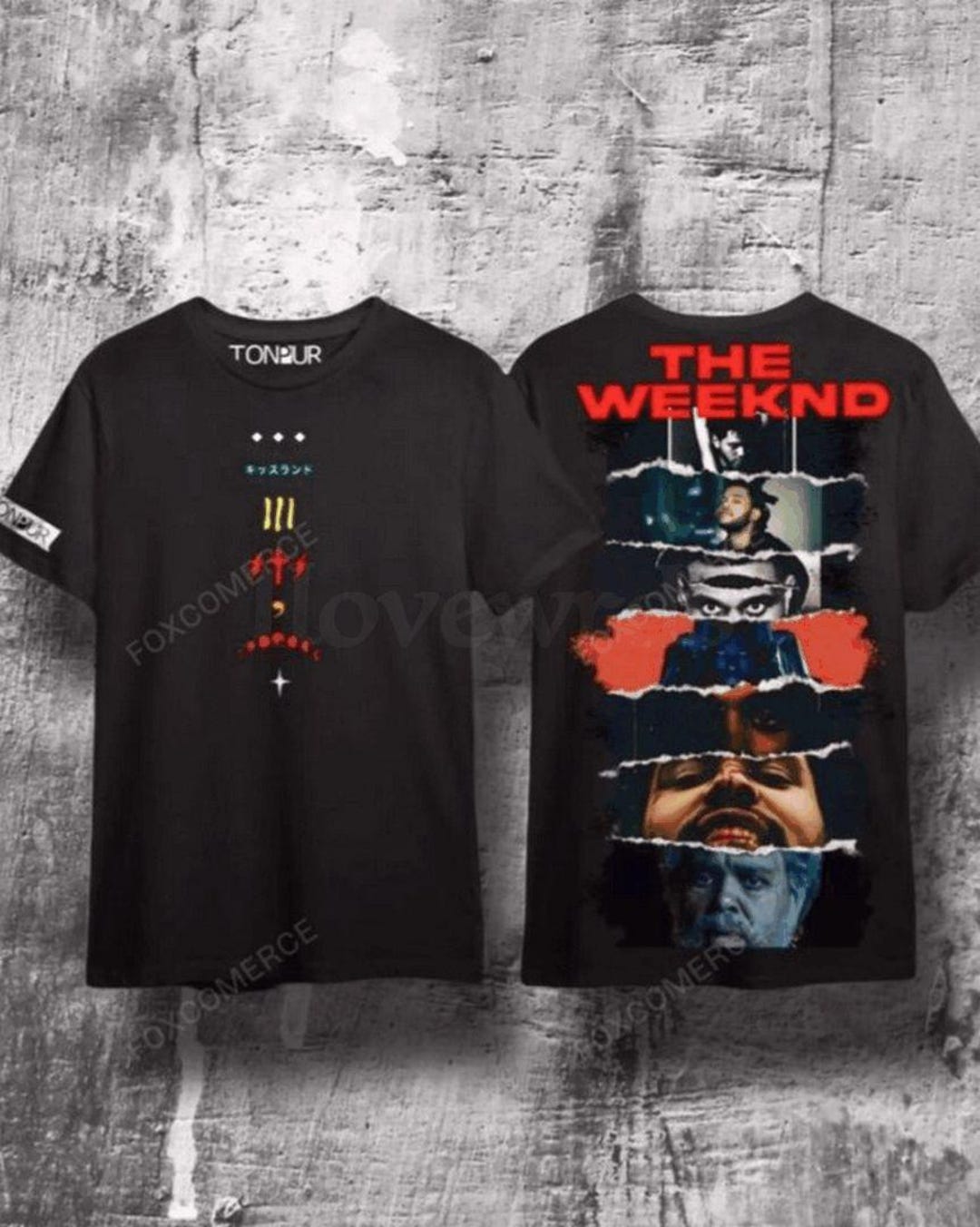 The Weeknd Starboy Tour T-shirt, Legend of the Fall Graphic Album Tee ...