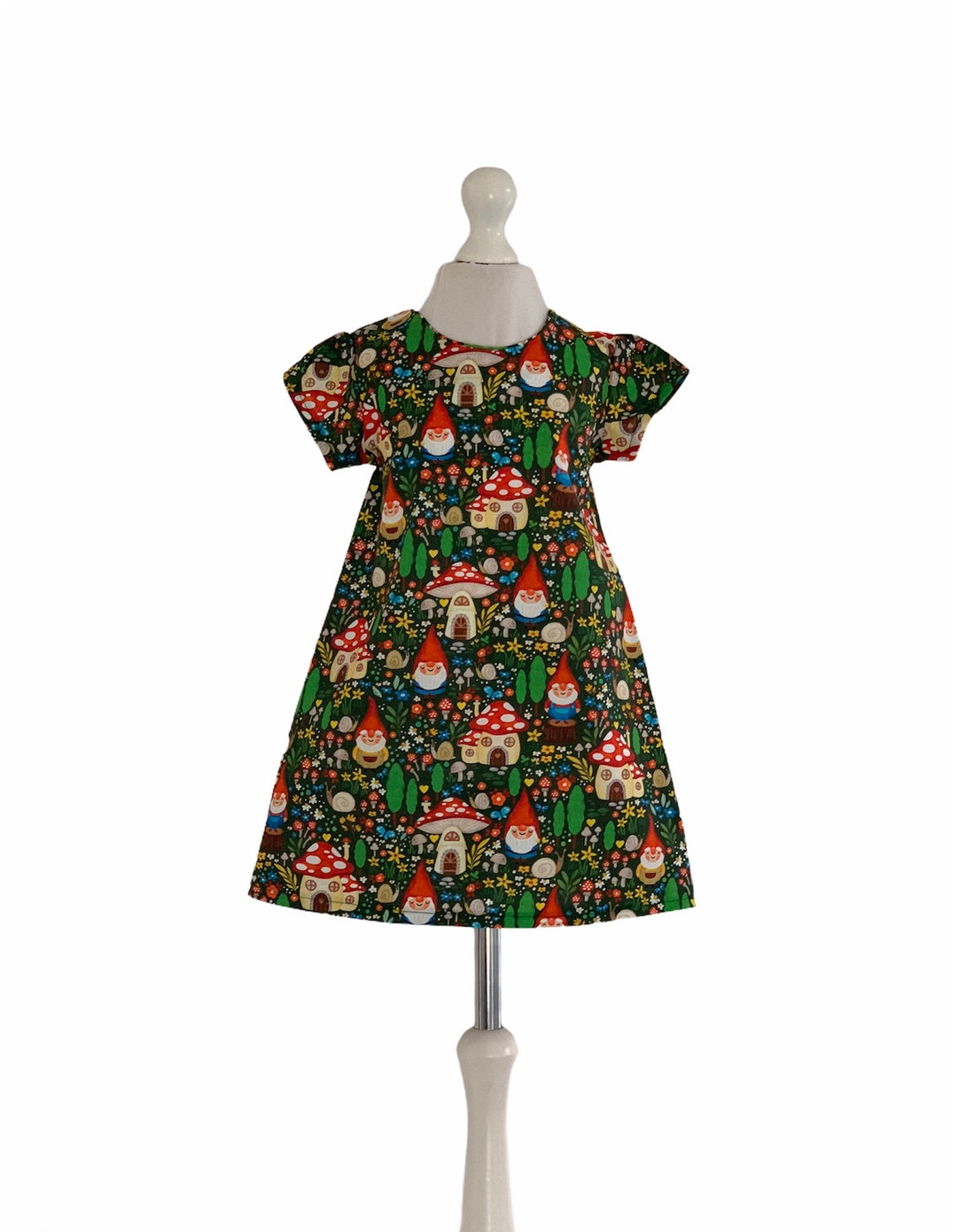 Gnome and Toadstool Dress - Etsy